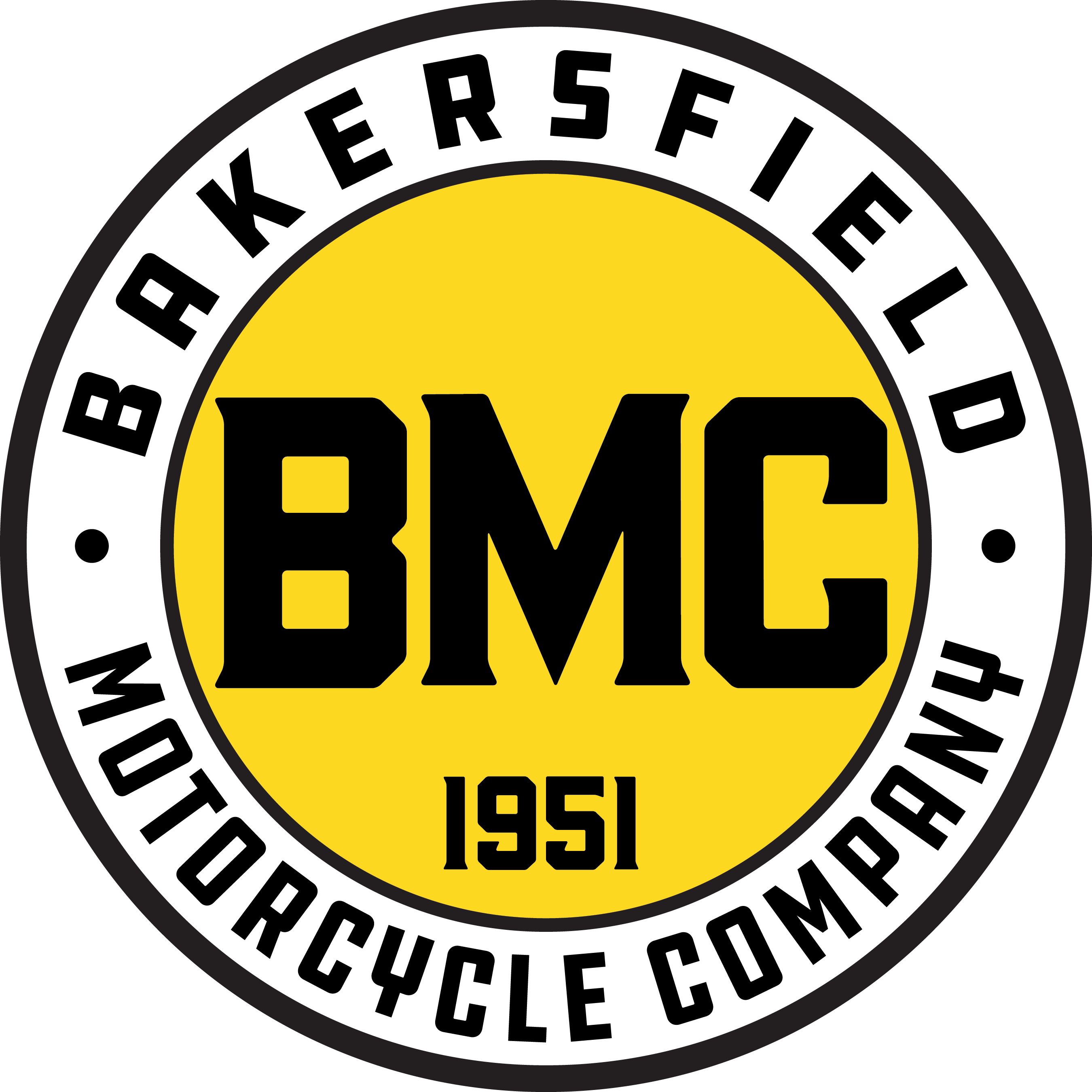 BMC Badge Sticker | Bakersfield Motorcycle Company
