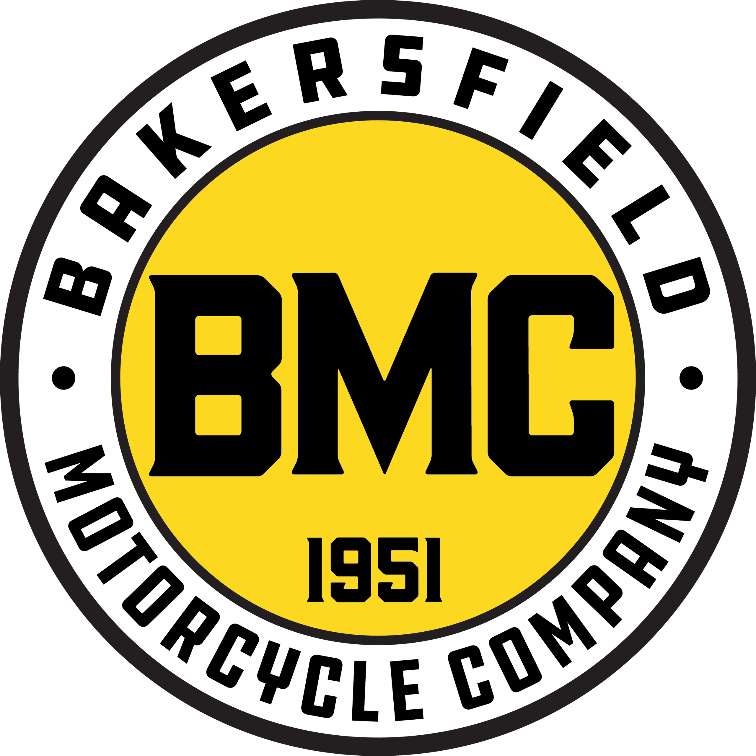 BMC Badge Sticker | Bakersfield Motorcycle Company